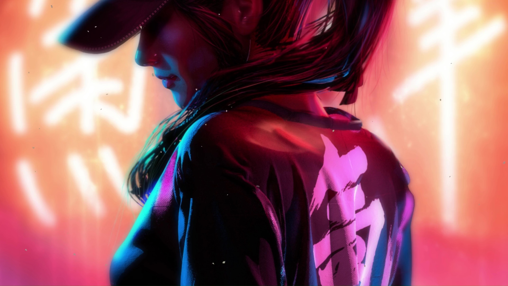 Girl Tokyo Night Live Wallpaper - MoeWalls
