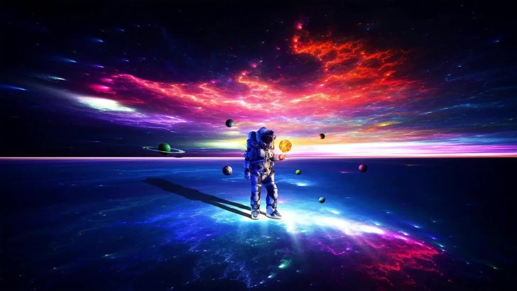 Astronaut In Space Live Wallpaper - MoeWalls