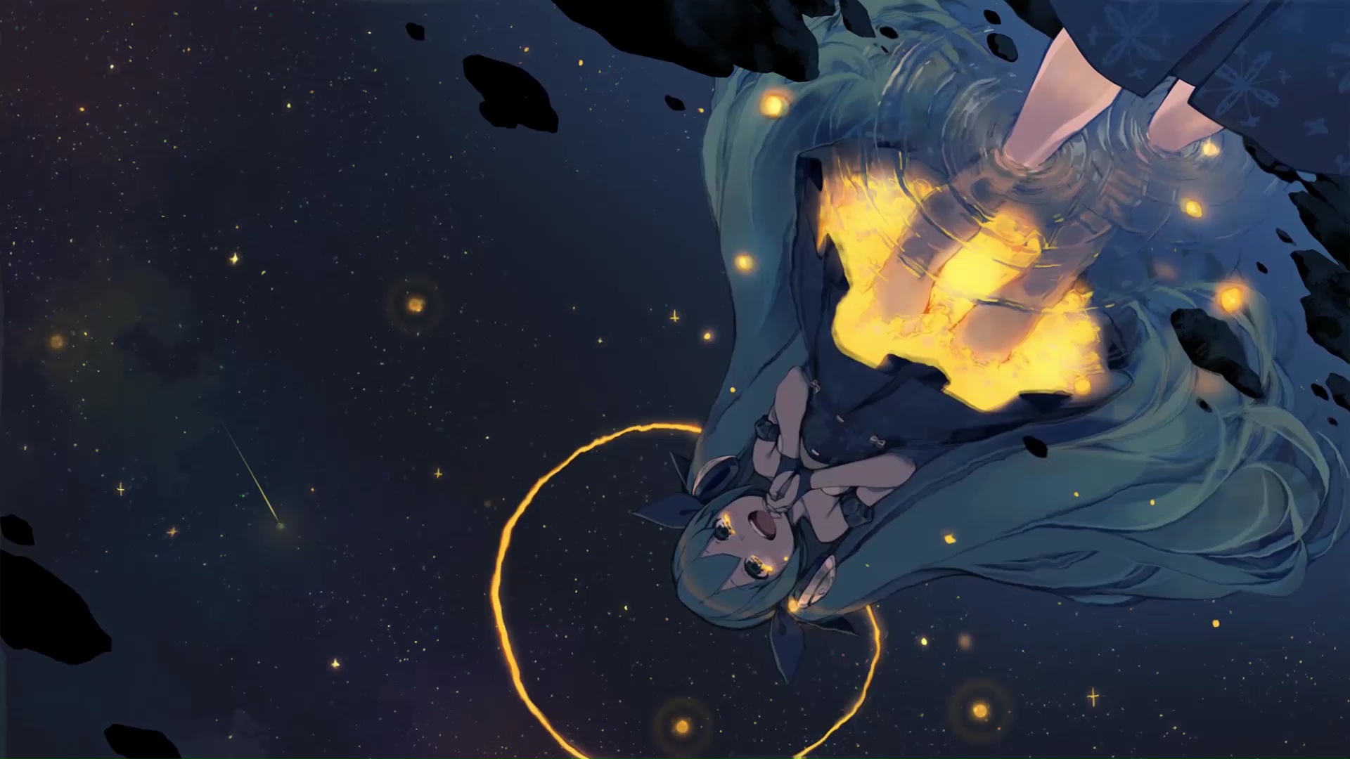 Hatsune Miku Playing With Water Live Wallpaper - MoeWalls