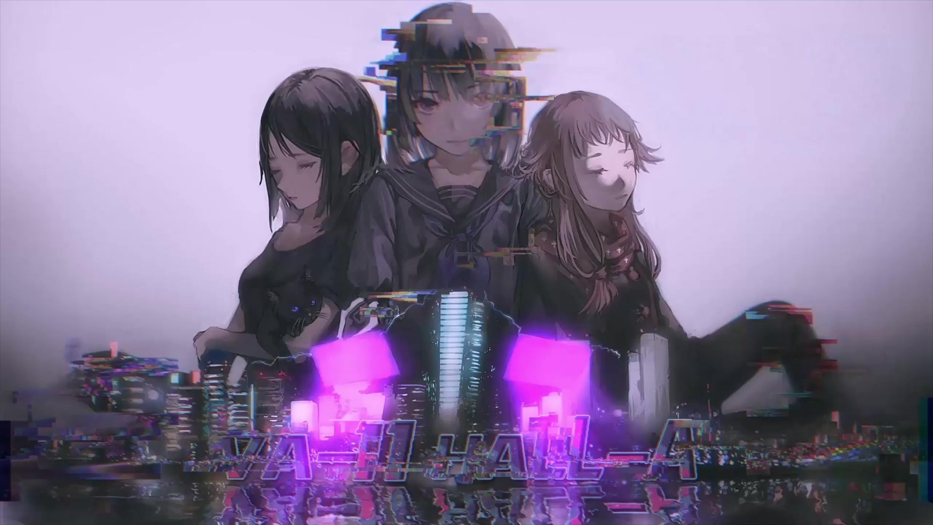 The Glitch VA-11 Hall-A Live Wallpaper - MoeWalls