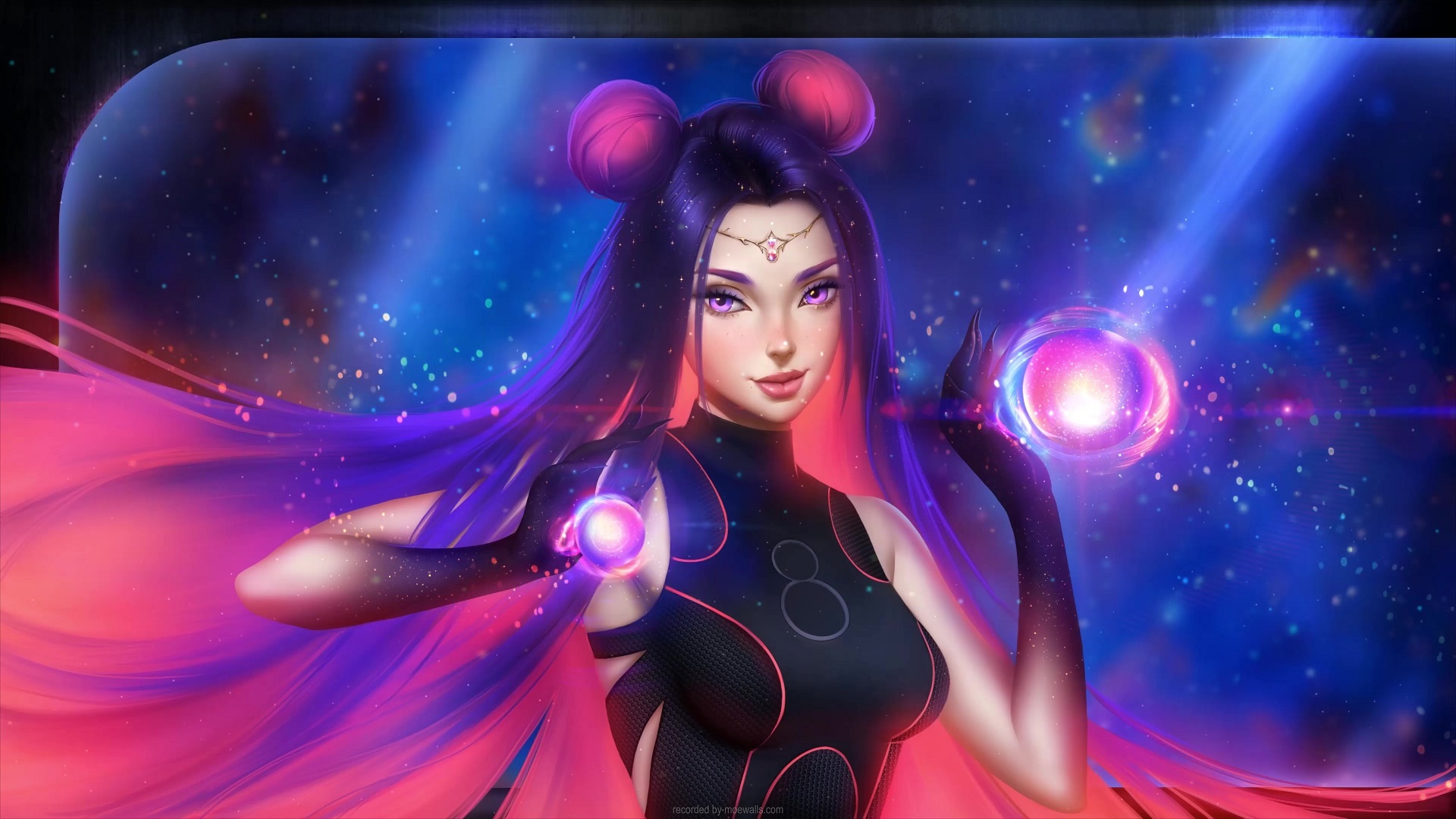 Cosmic Girl Live Wallpaper - MoeWalls