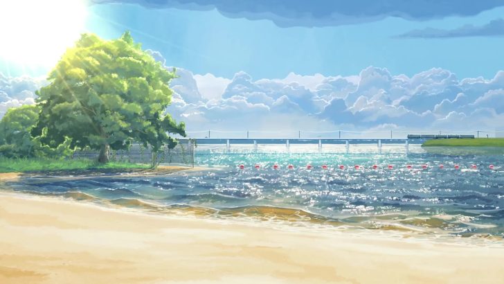 Night Beach Train Everlasting Summer Live Wallpaper - MoeWalls