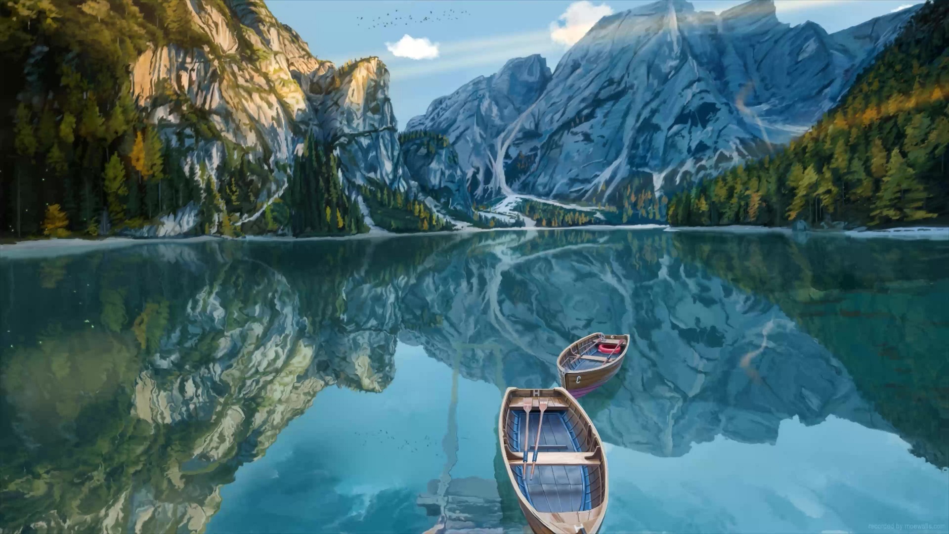 Lake Braies Live Wallpaper - MoeWalls