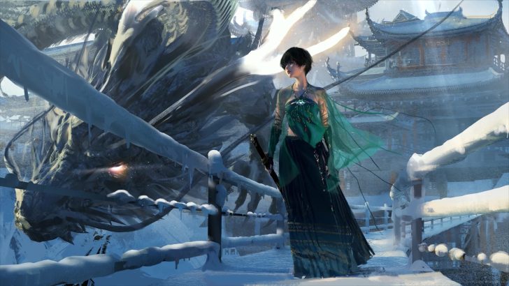 Jade Dragon Tattoo Ghostblade Live Wallpaper - MoeWalls