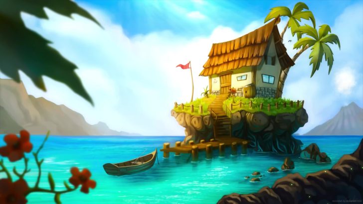 House Bridge Pixel Live Wallpaper - MoeWalls