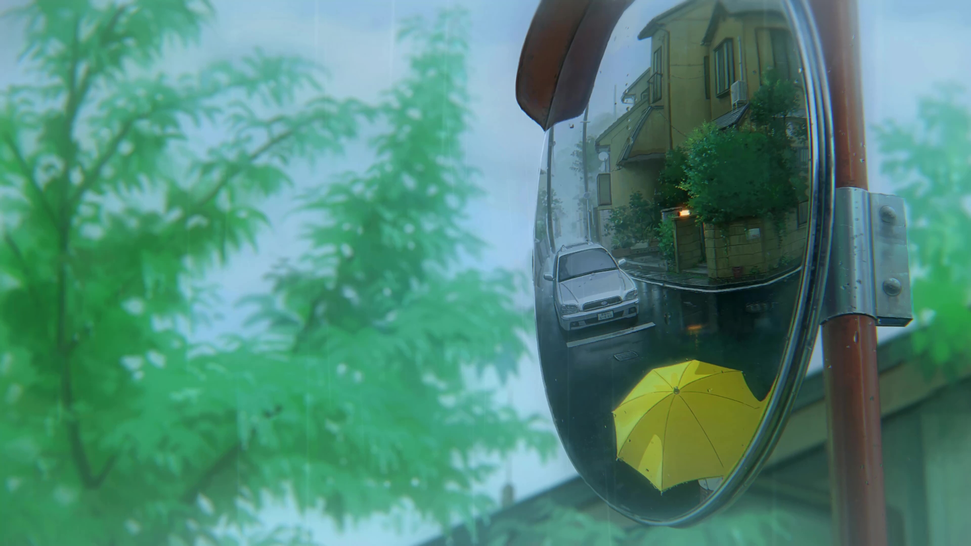 Rainy Day Japanese Street Live Wallpaper - MoeWalls