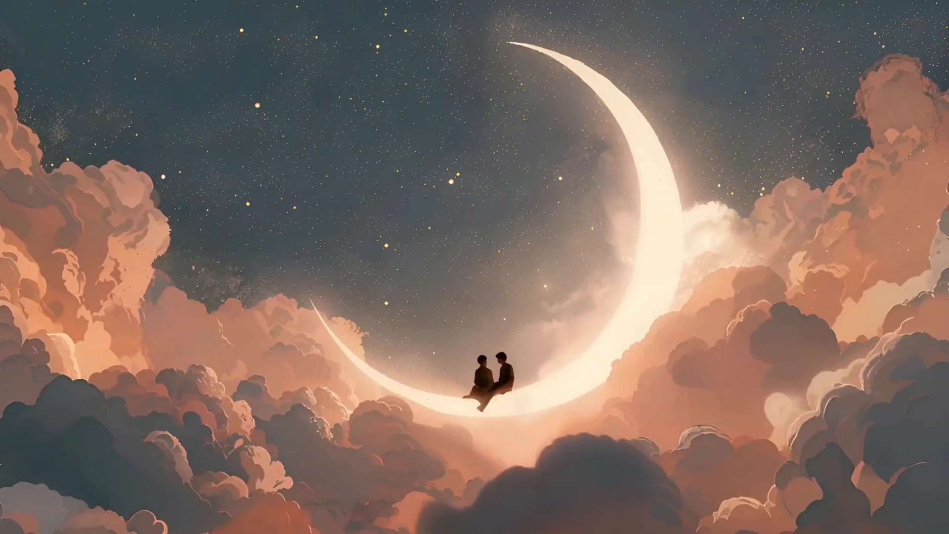 Crescent Moon Sky Live Wallpaper - MoeWalls