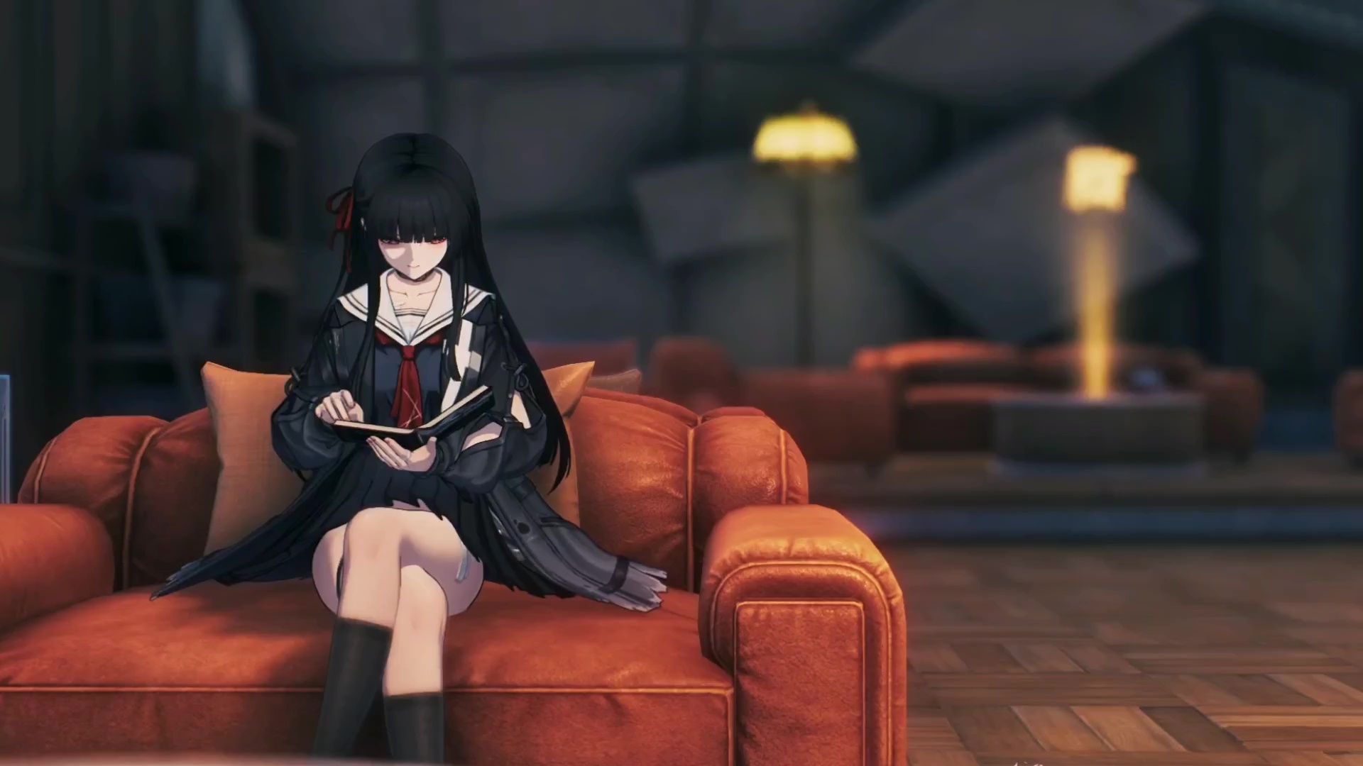 Chisa Reading Wuthering Waves Live Wallpaper - MoeWalls