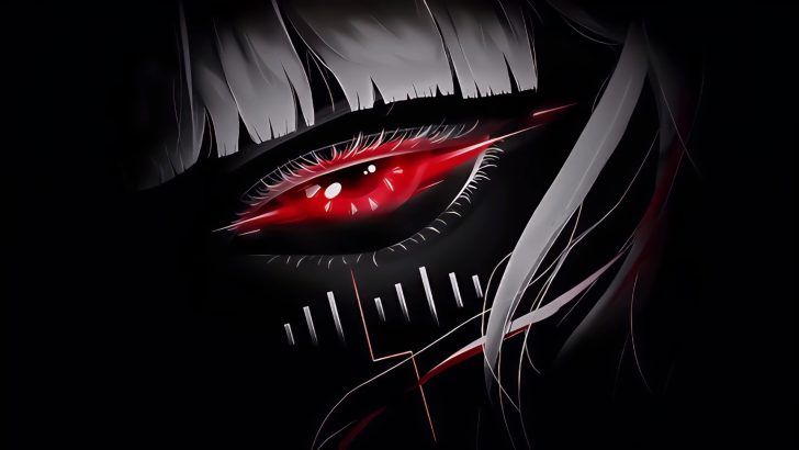 Red Anime Eye Live Wallpaper - MoeWalls