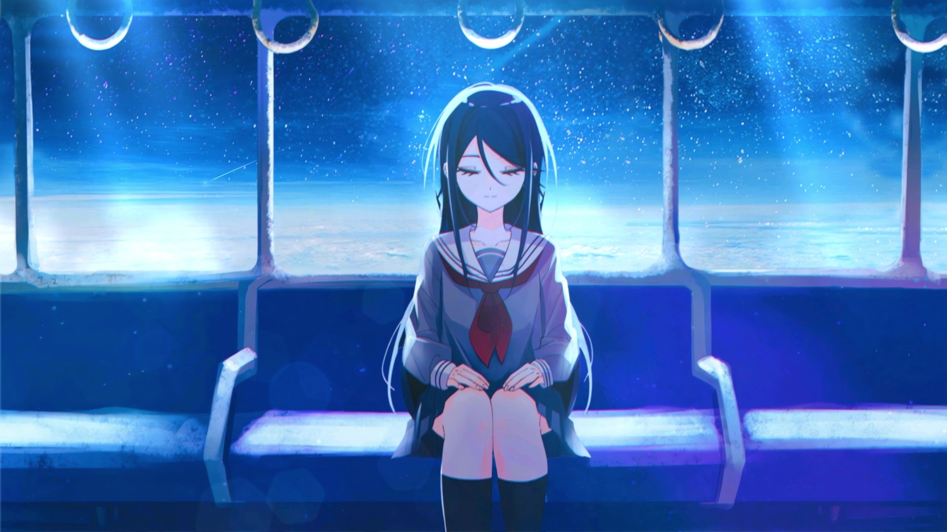 Ichika Hoshino Starry Train Ride Project Sekai Live Wallpaper - MoeWalls