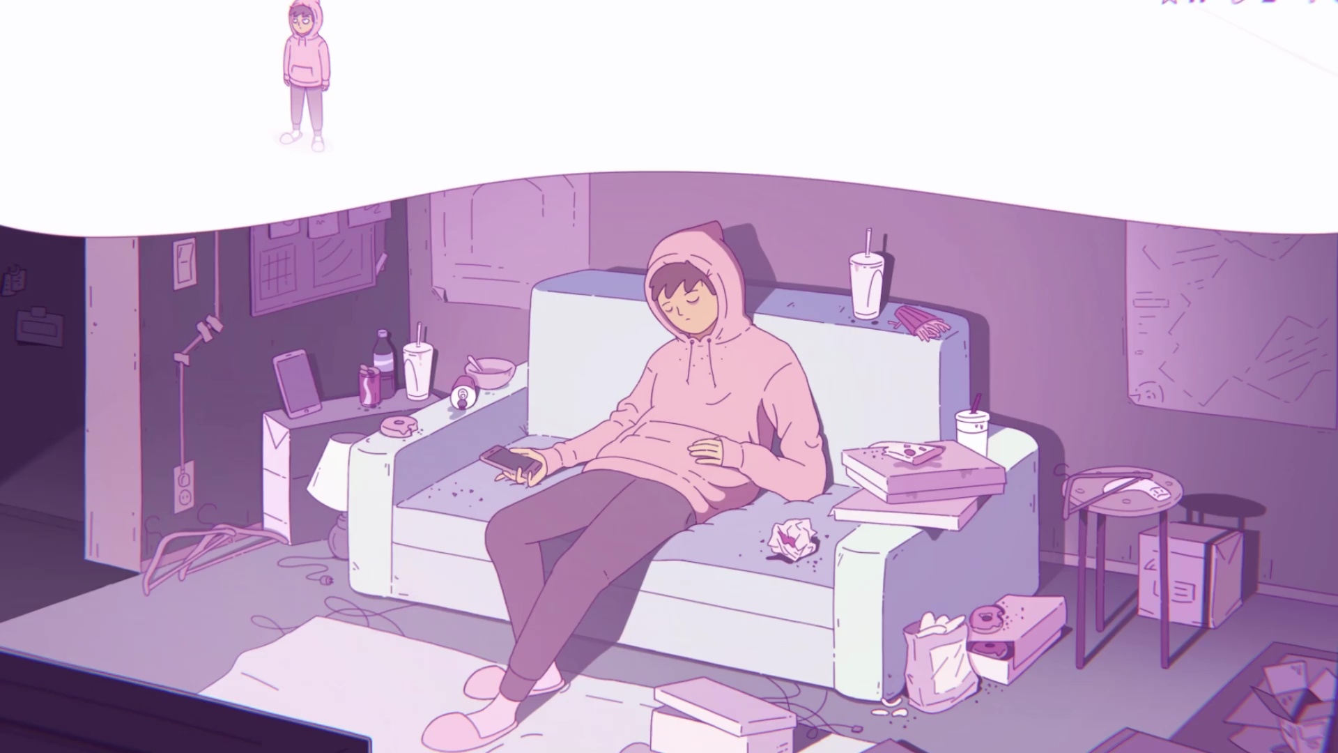 Sleepy Lofi Boy Melatonin Live Wallpaper - MoeWalls