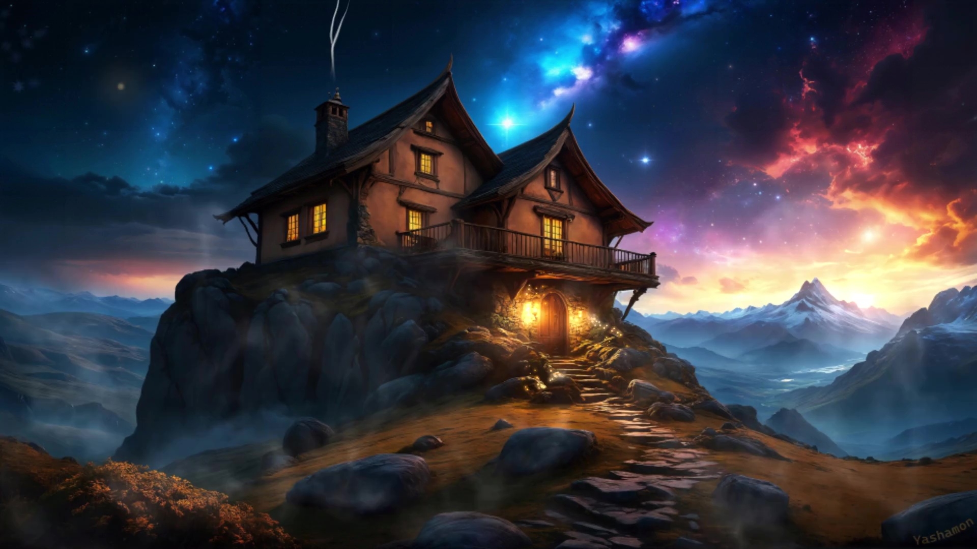 Celestial Cottage Live Wallpaper - MoeWalls