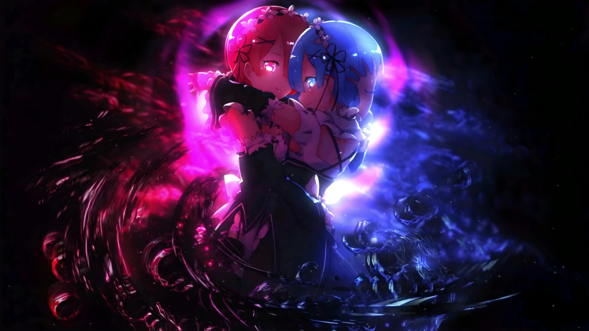 Rem X Ram ReZero Live Wallpaper - MoeWalls