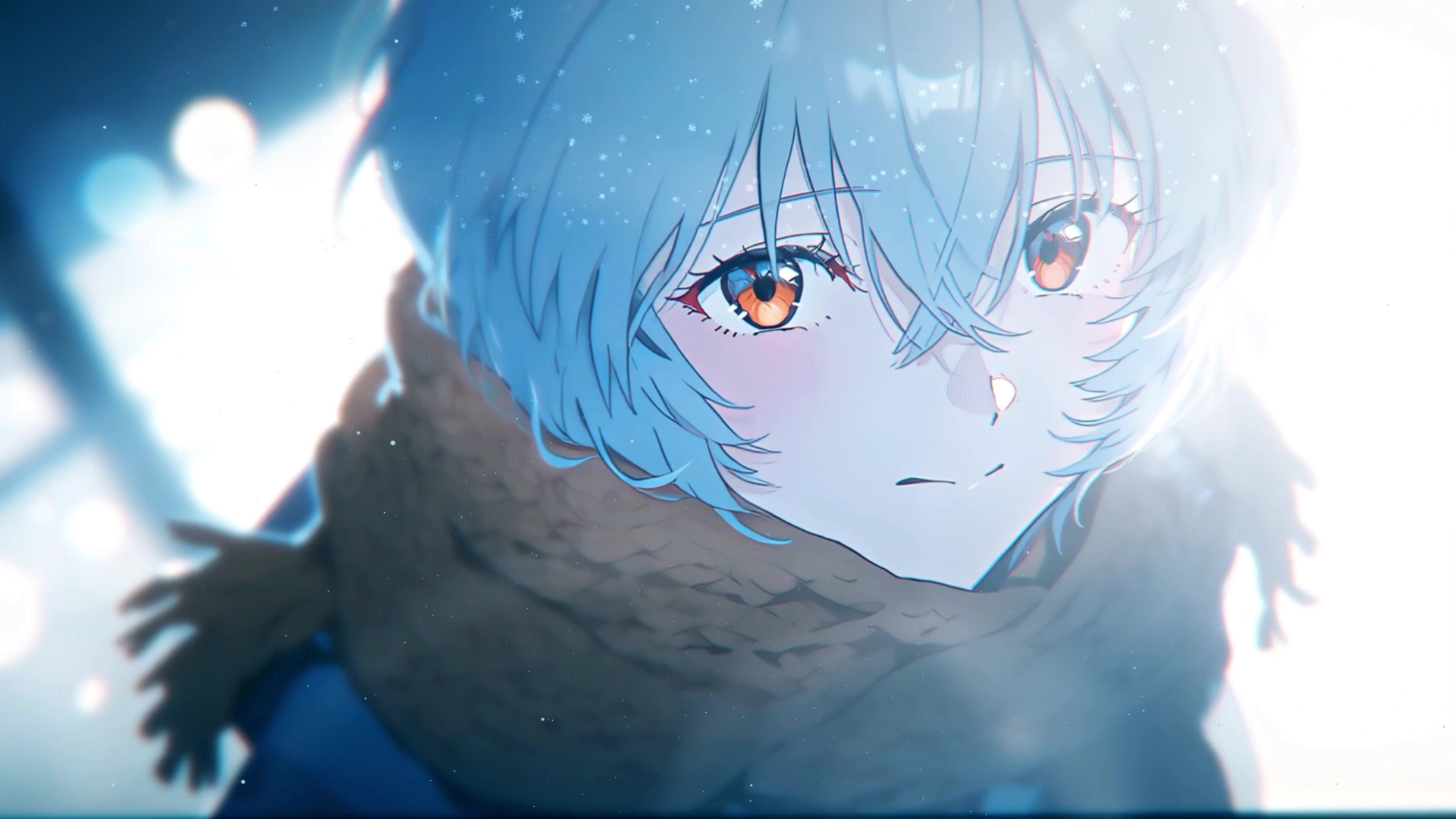 Ayanami Winter Neon Genesis Evangelion Live Wallpaper - MoeWalls