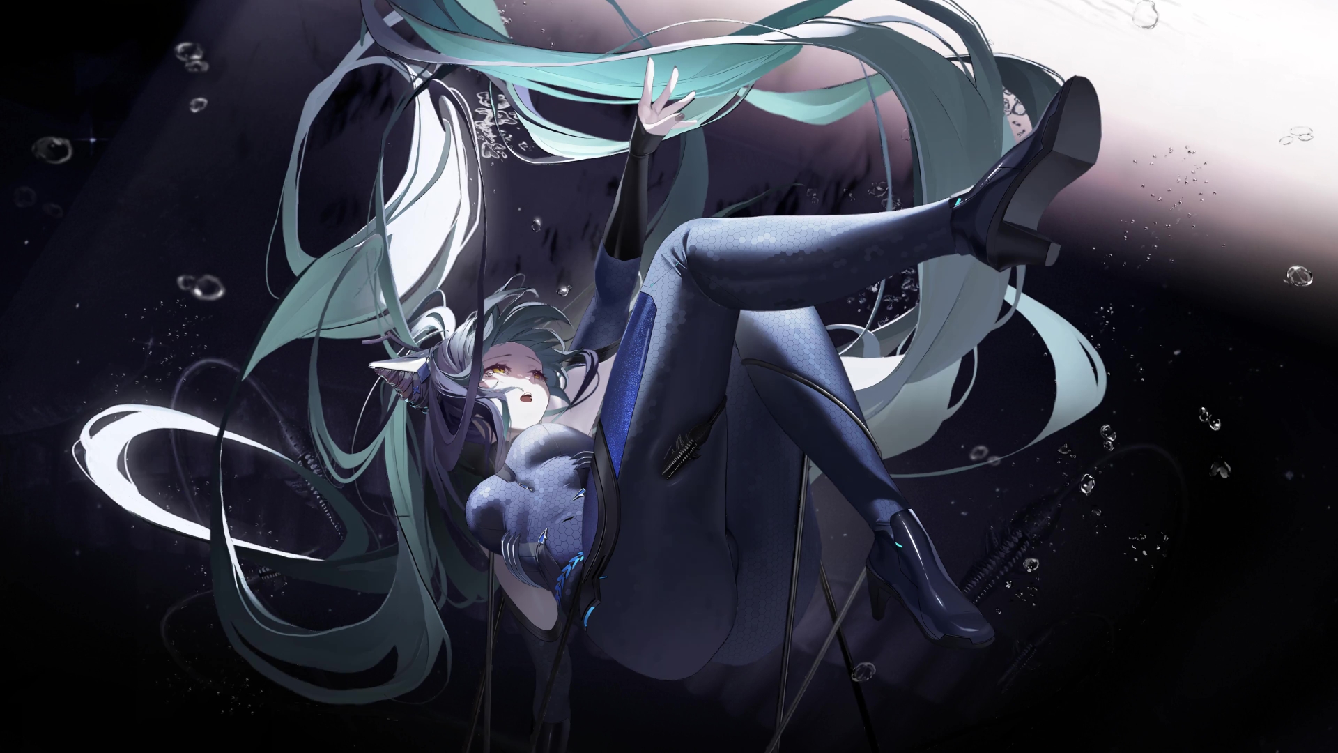 Little Mermaid Drowning Goddess Of Victory Nikke Live Wallpaper - MoeWalls