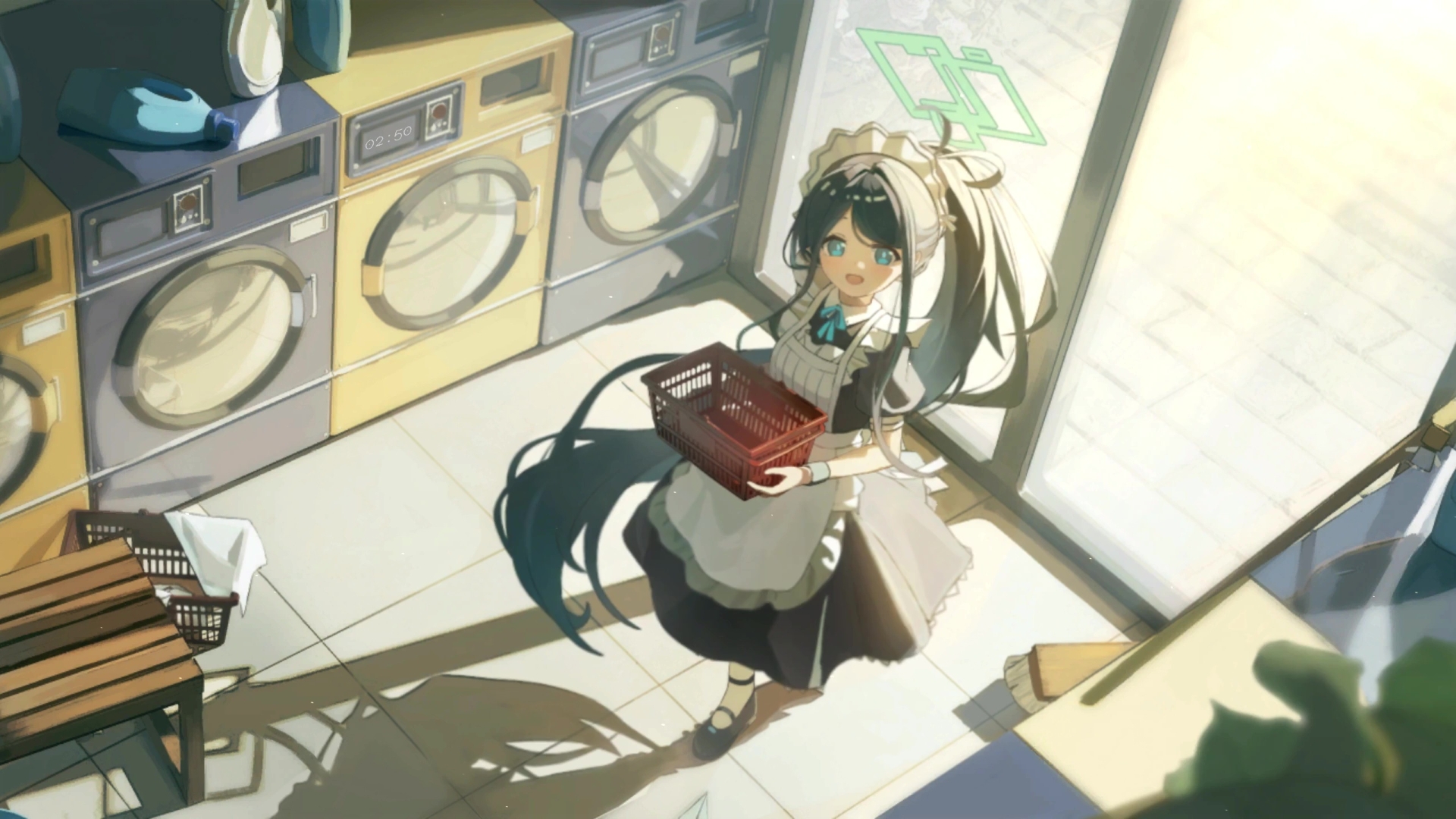 Tendou Arisu Maid Blue Archive Live Wallpaper - MoeWalls